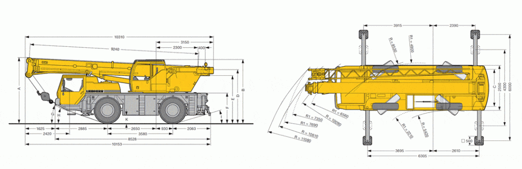 Autogru Ton 40 LIEBHERR LTM 1030-2.1 a noleggio - TREZZA FRATELLI